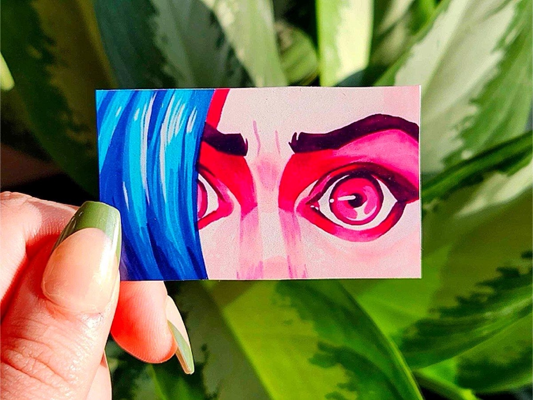 Jinxs Eyes Sticker Arcane Fan Art - Etsy