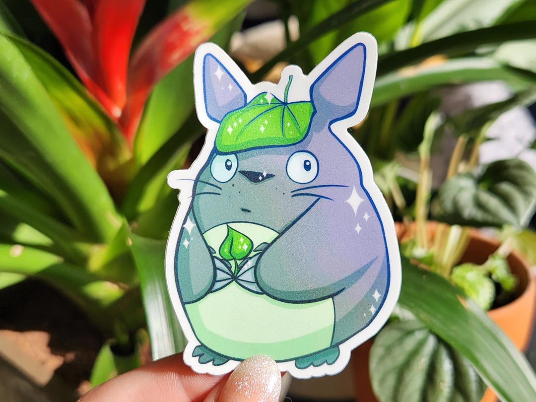 Cute Totoro Sticker – Inspired by My Neighbor Totoro, Studio Ghibli Fan ...