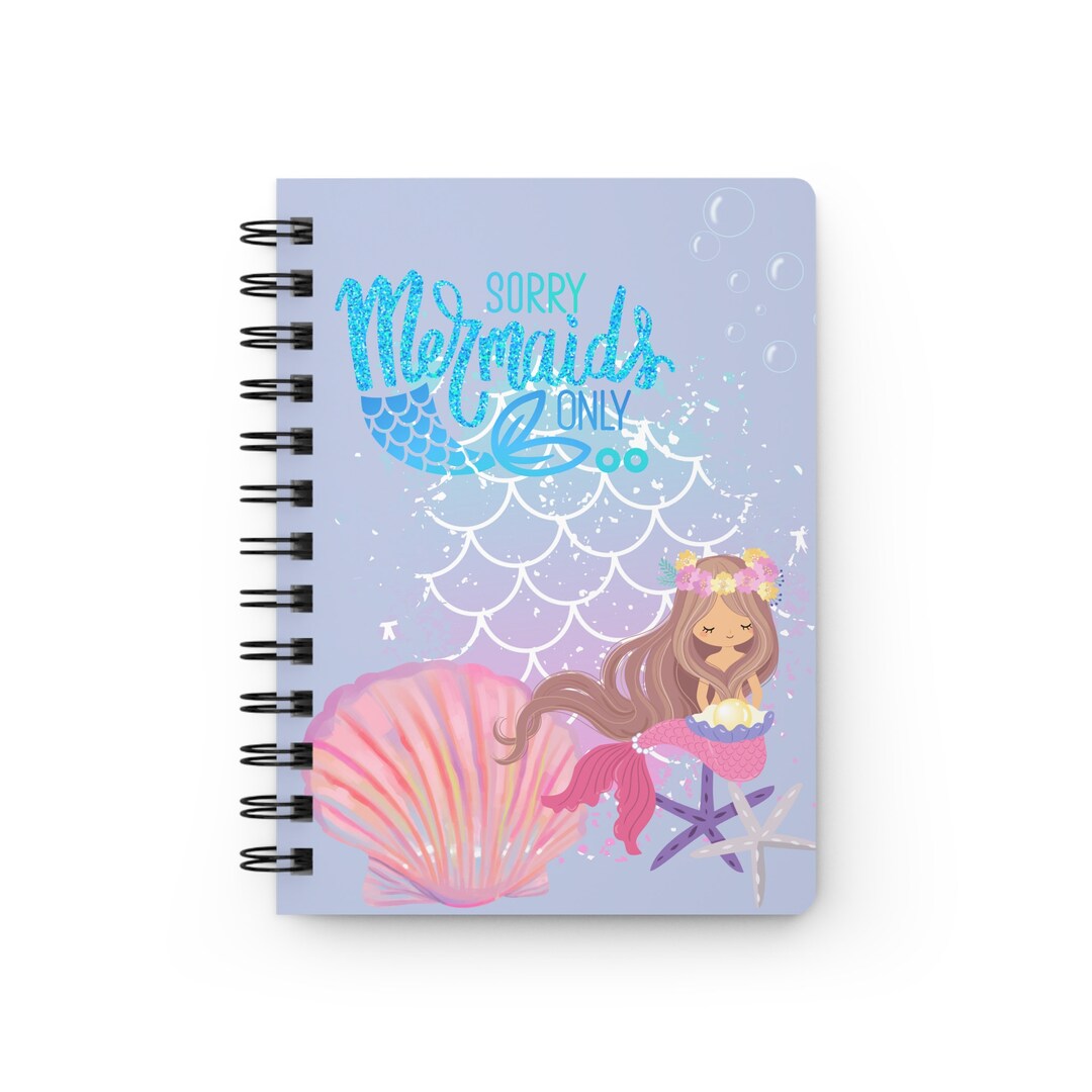 Sorry Mermaids Only Spiral Bound Journal - Etsy