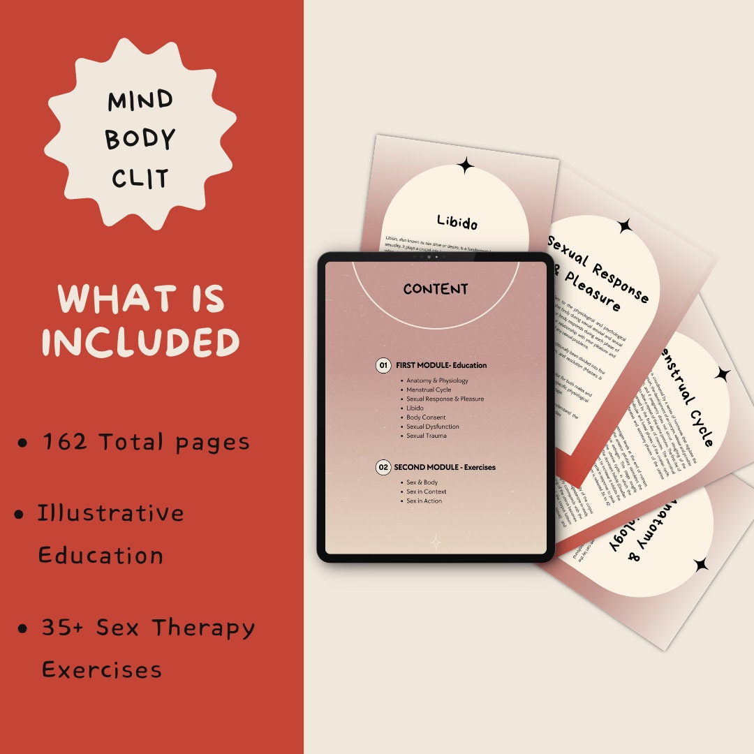 Women Sex Therapy Workbook Digital Download Ebook Therapy Worksheets Sex Positive Sexual