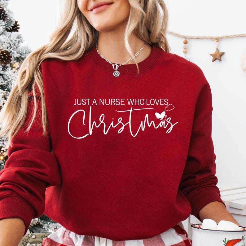 Nurse Christmas Sweatshirt – Personalized Holiday Gift - Etsy