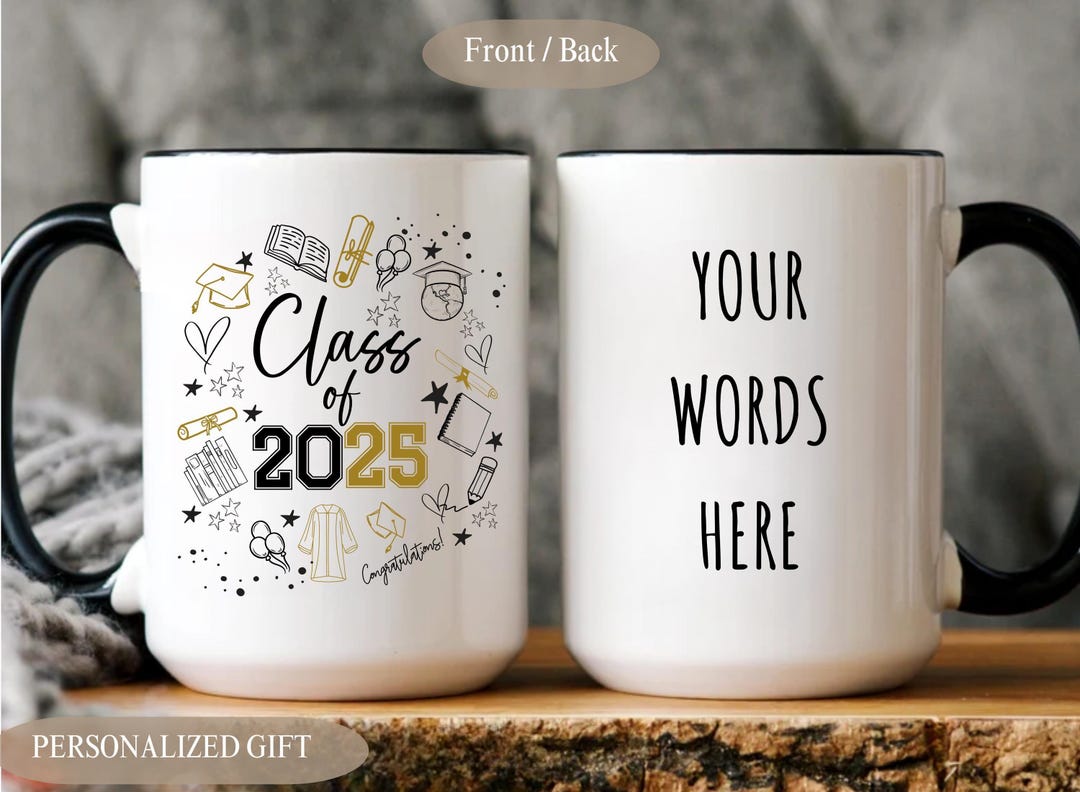 Personalized Graduation Mug Gift for Graduates 2025 Senior Grad Mug ...