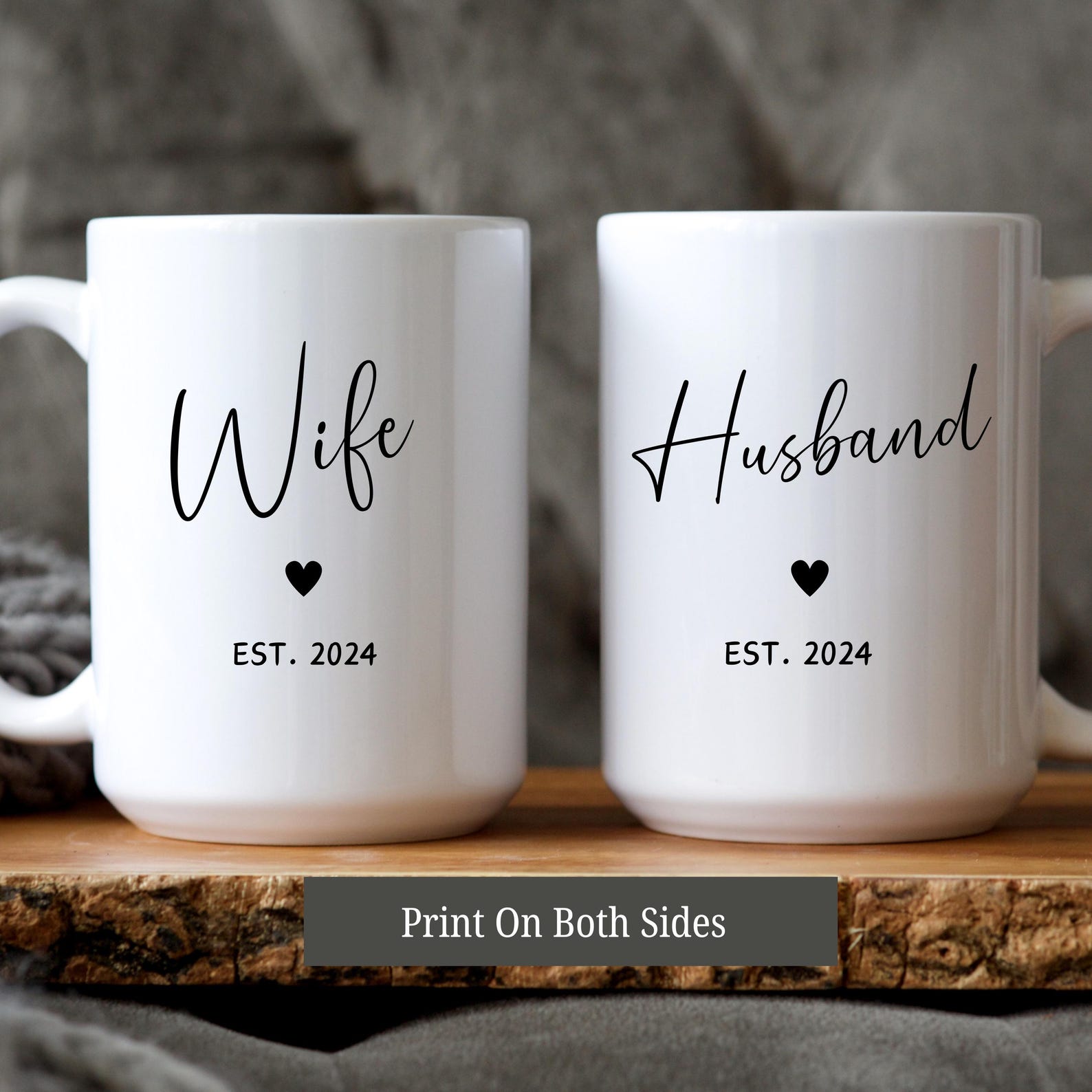 Custom Wife and Husband Mugs, Custom Mr Mrs Coffee Mugs, Husband and ...
