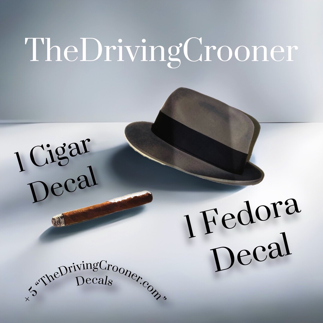 The Driving Crooner Car Decal and Bumper Sticker Bundle - Etsy Australia