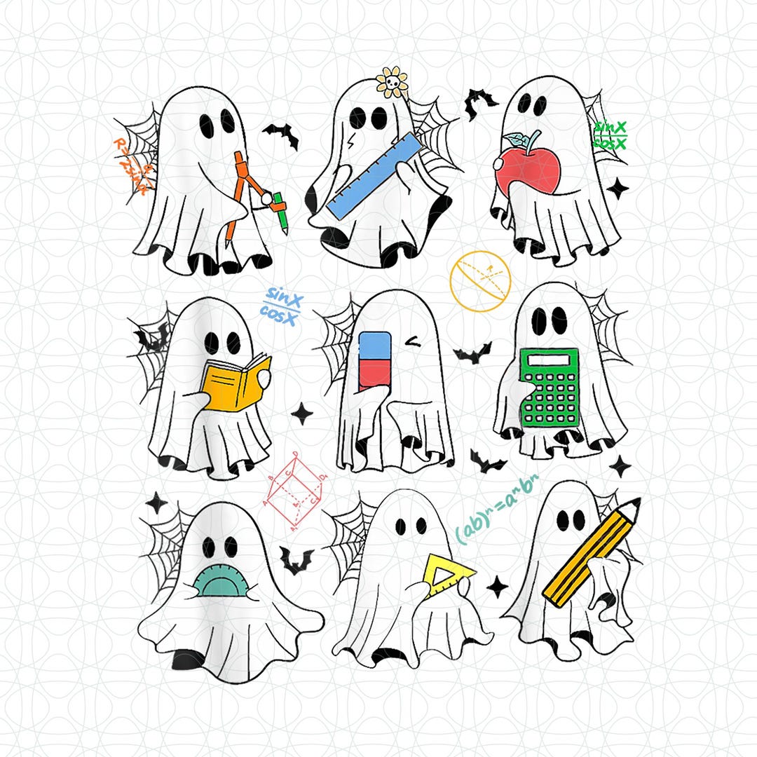 Teaching My Boos Png,halloween Teacher Png,coquette Pencil Png,ghost ...
