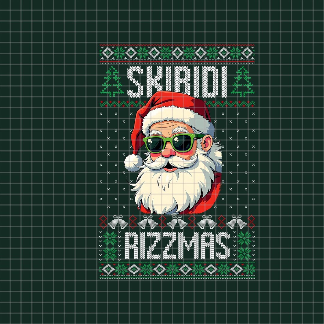 Skibidi Rizzmas Png, Merry Rizzmas Png, Santa Claus Rizz Png, Rude ...