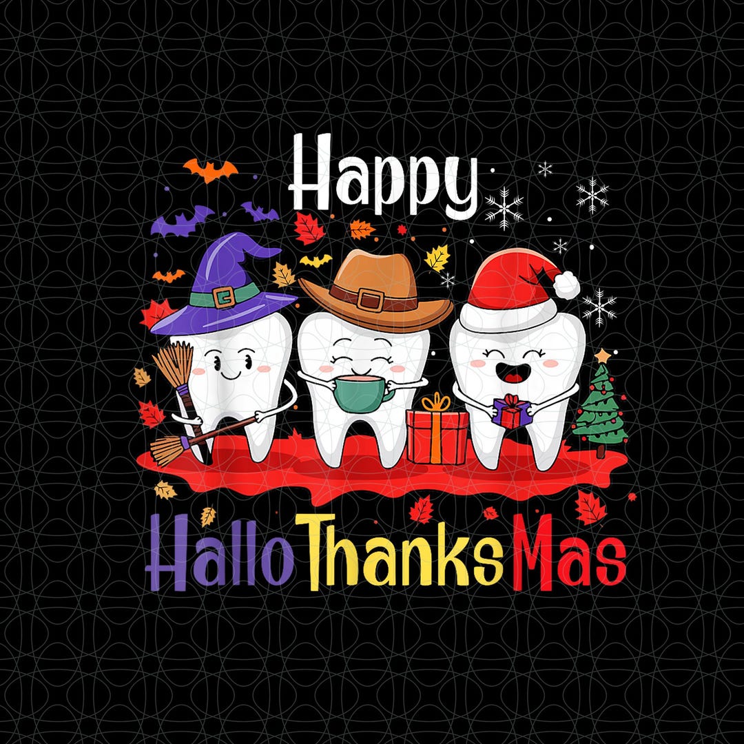 Dentist Happy Hallothanksmas Png, Tooth Hallothanksmas, Halloween Png ...