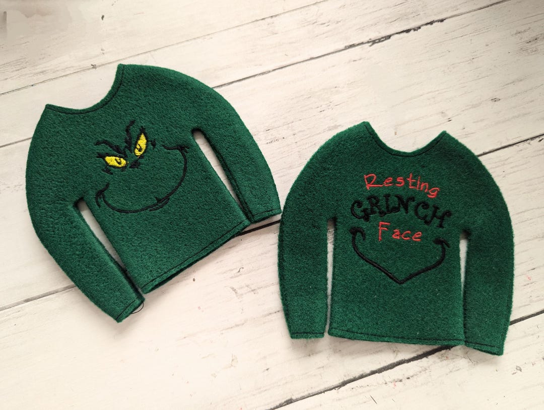 Mean One Elf Sweater, Holiday Lights Sweater, Elf Prop, Elf Clothes ...