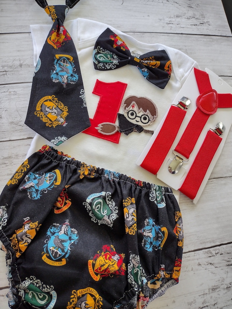 Harry Potter First Birthday Outfit Wizard Smash Cake Outfit - Etsy