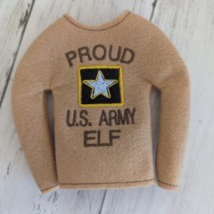Army Elf Sweater, Proud Army Elf Shirt Sweater, Christmas Elf Sweater ...