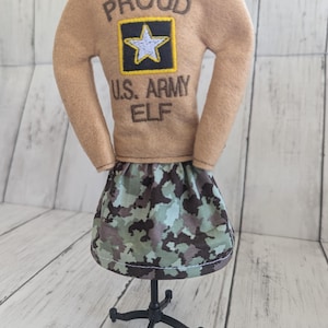 Army Elf Sweater, Proud Army Elf Shirt Sweater, Christmas Elf Sweater ...