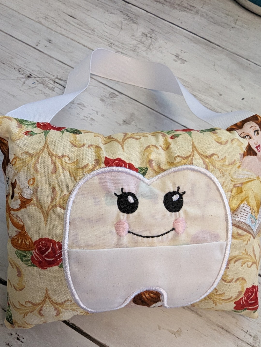 Beauty and the Beast Tooth Fairy Pillow, Door Hanging Plush Tooth ...