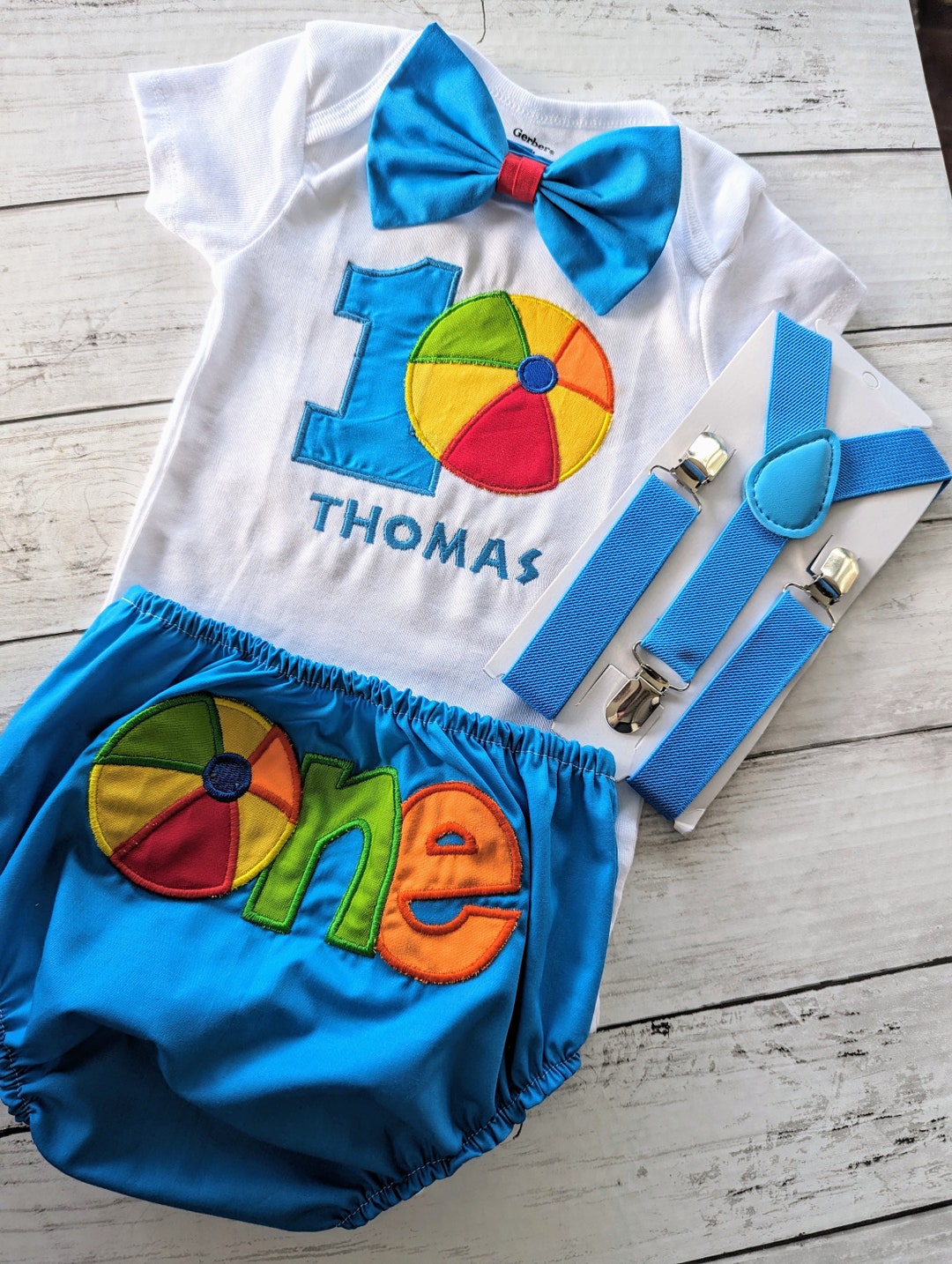 Beach Ball First Birthday Outfit Beach Ball Smash Cake Outfit - Etsy