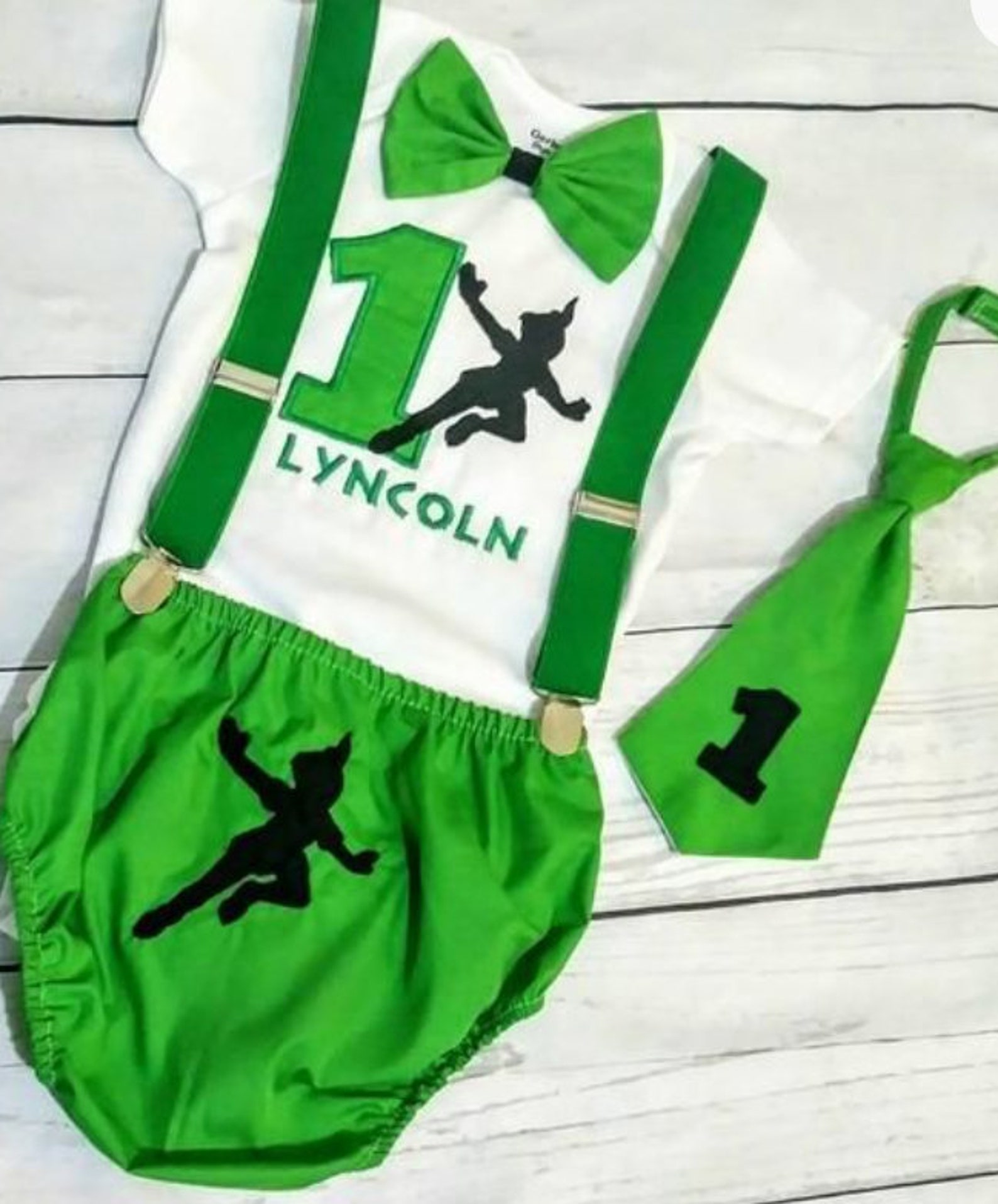 Peter Pan First Birthday Outfit Peter Pan Smash Cake Outfit - Etsy