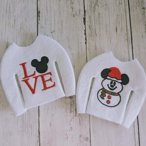 Disney Elf Sweater Holiday Christmas Elf Sweater, Holiday Mickey ...