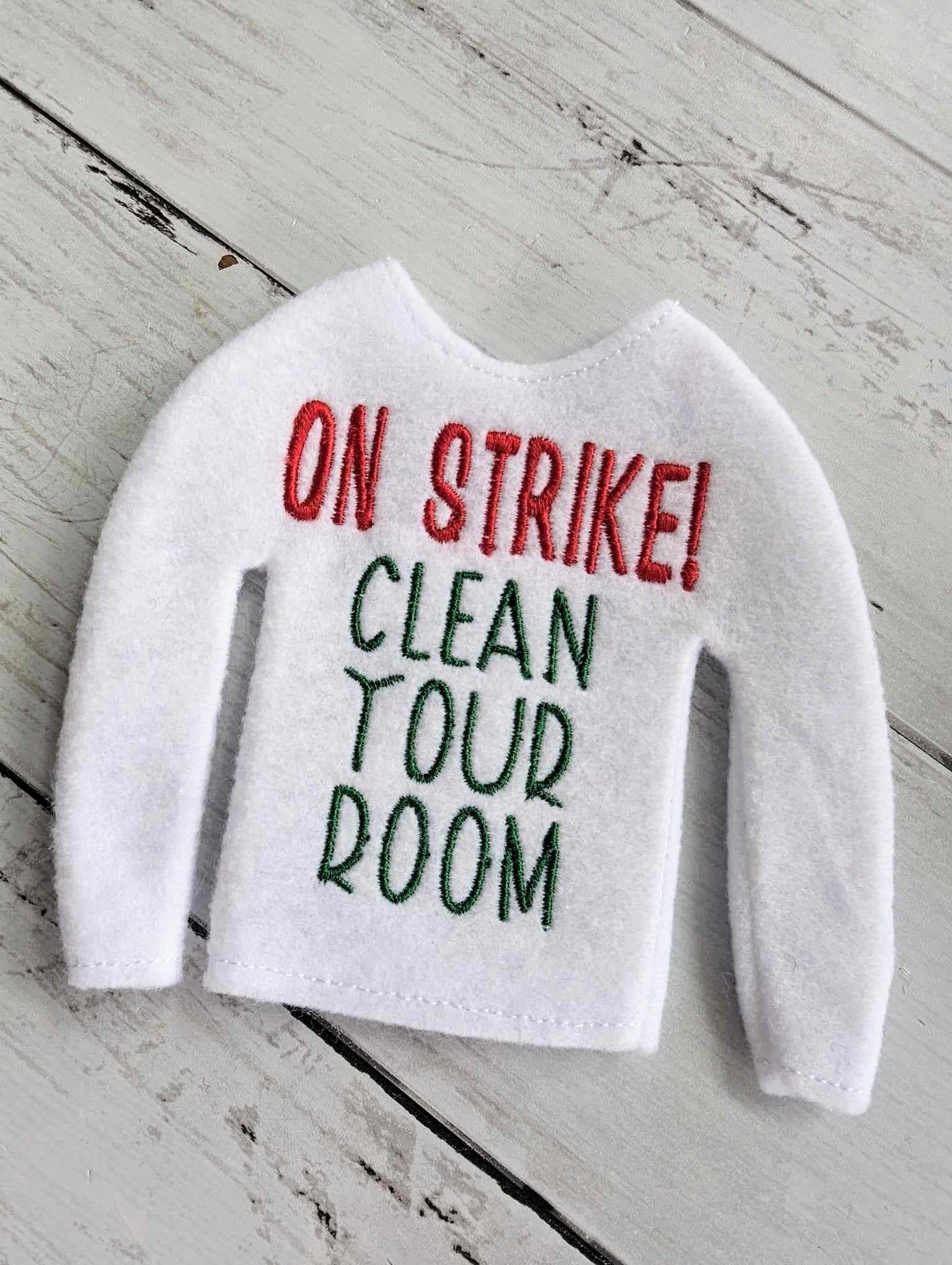 On Strike Elf Sweater, Holiday Lights Sweater, Elf Prop, Elf Clothes ...