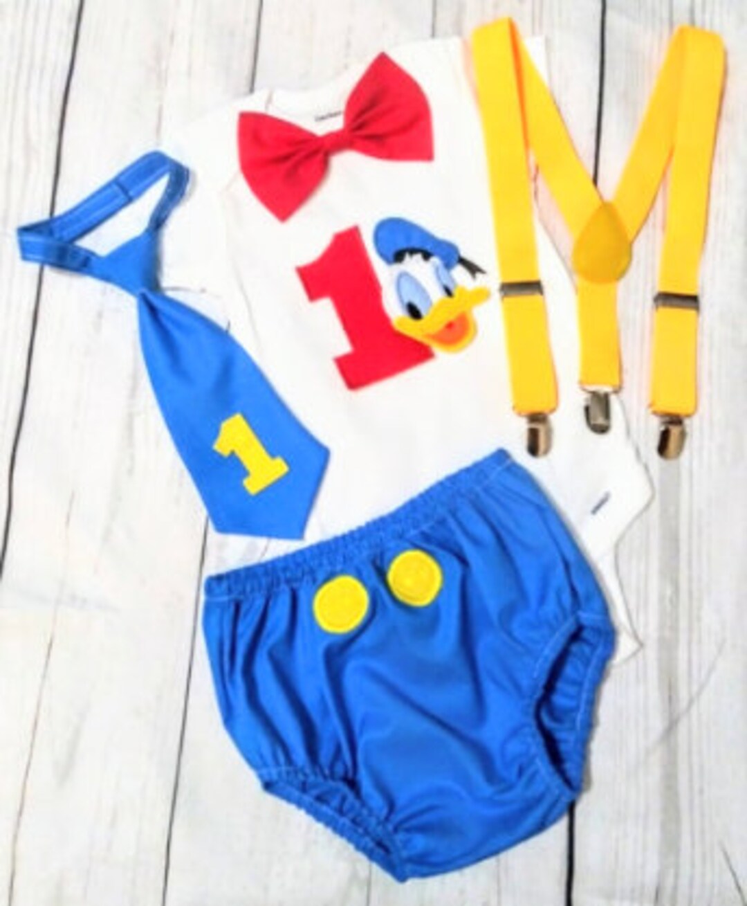 Donald Duck First Birthday Outfit Donald Duck Cake Outfit - Etsy