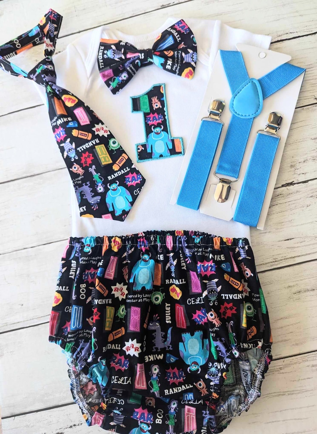 Monsters Inc First Birthday Outfit Monster Inc Sully Smash Cake Outfit ...