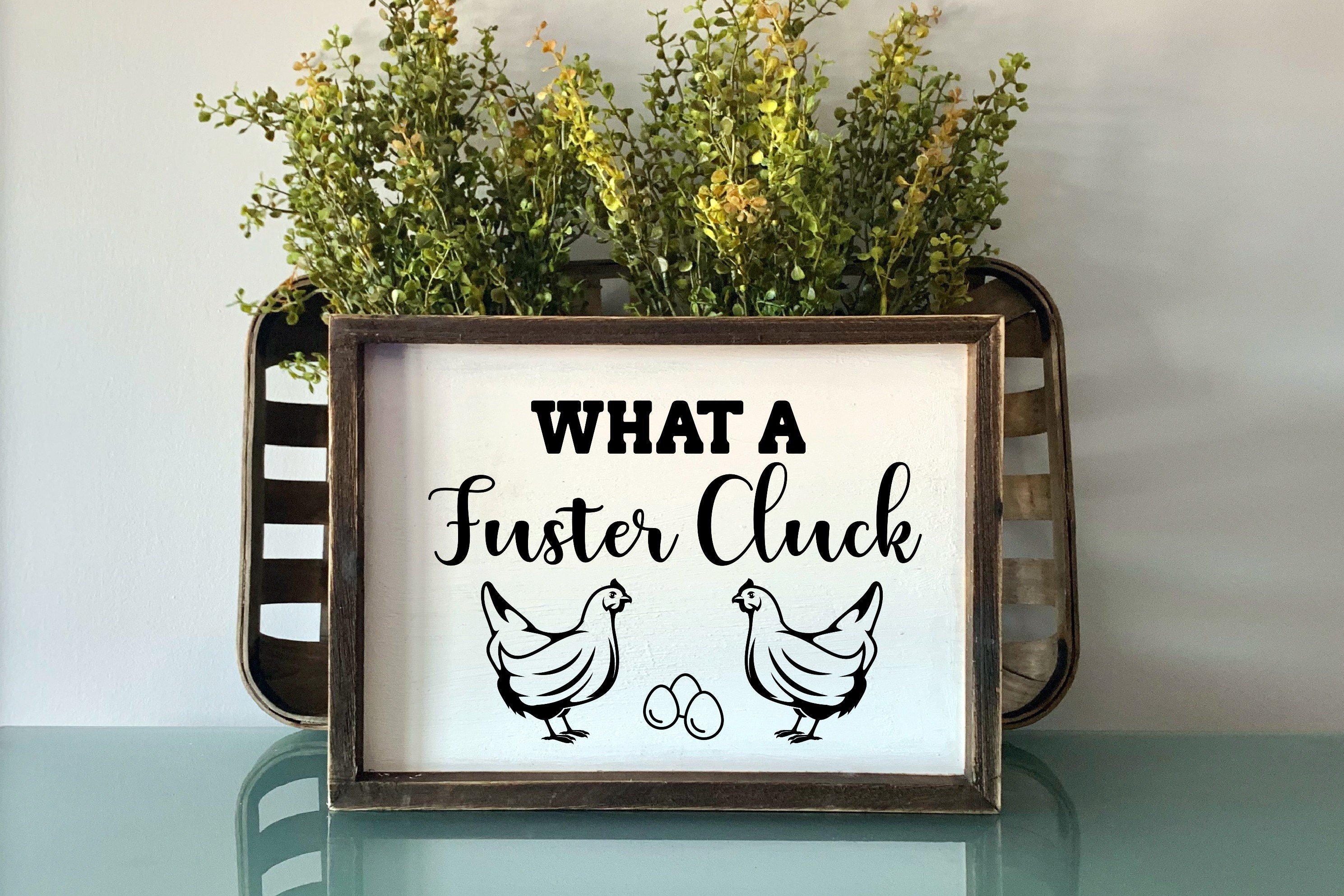 What a Fuster Cluck SVG File Funny Chicken Egg Shirt or Mug Design Svg ...