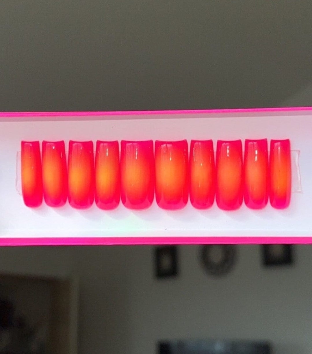 Kukikcouture Handmade Acrylic Press Ons 10 Piece Reusable Press Ons ...