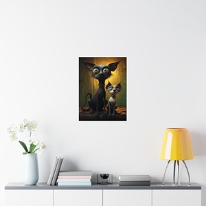 Tim Burton Inspired Pet Poster Series 3D Animation Art - Etsy