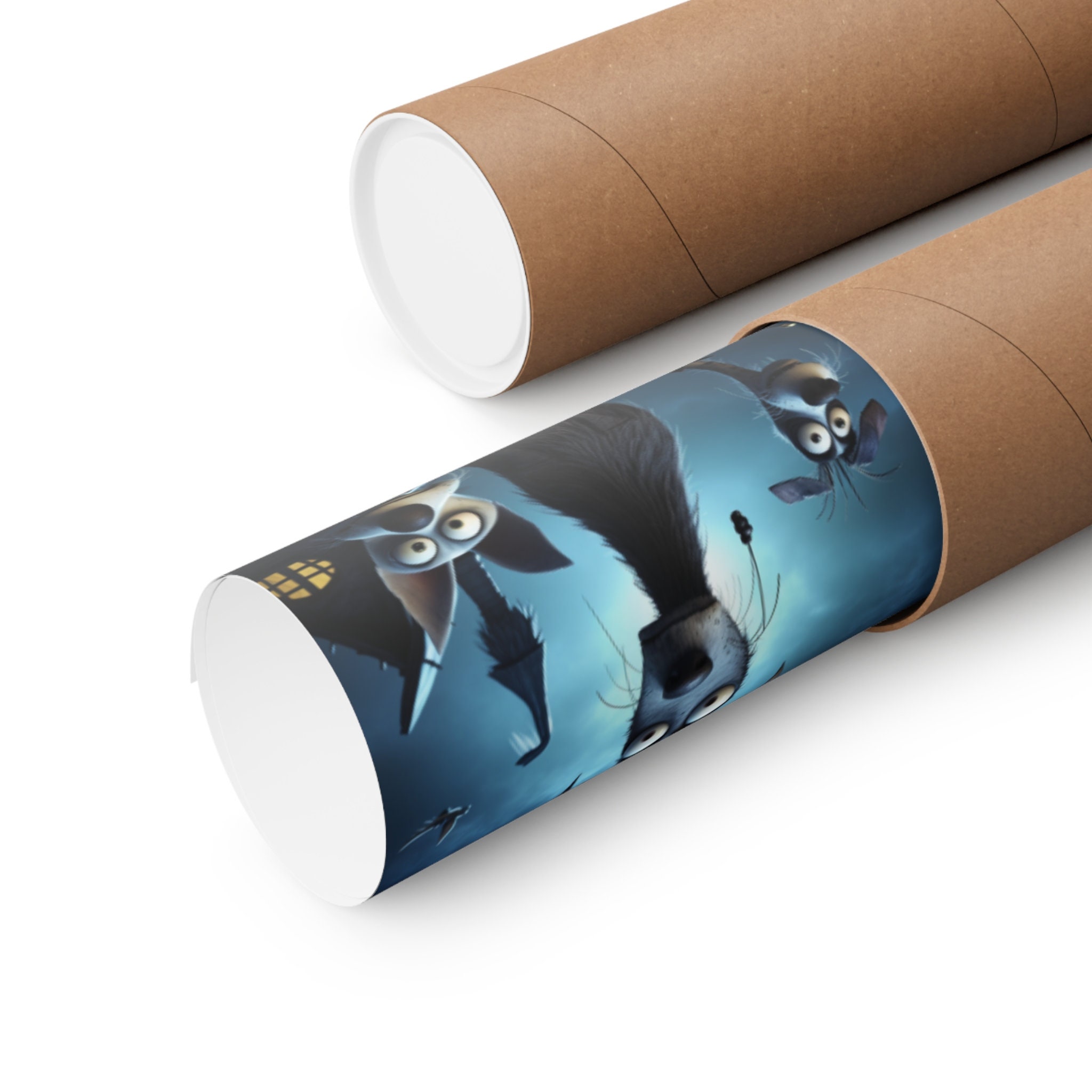 Tim Burton Inspired Pet Poster Series 3D Animation Art - Etsy