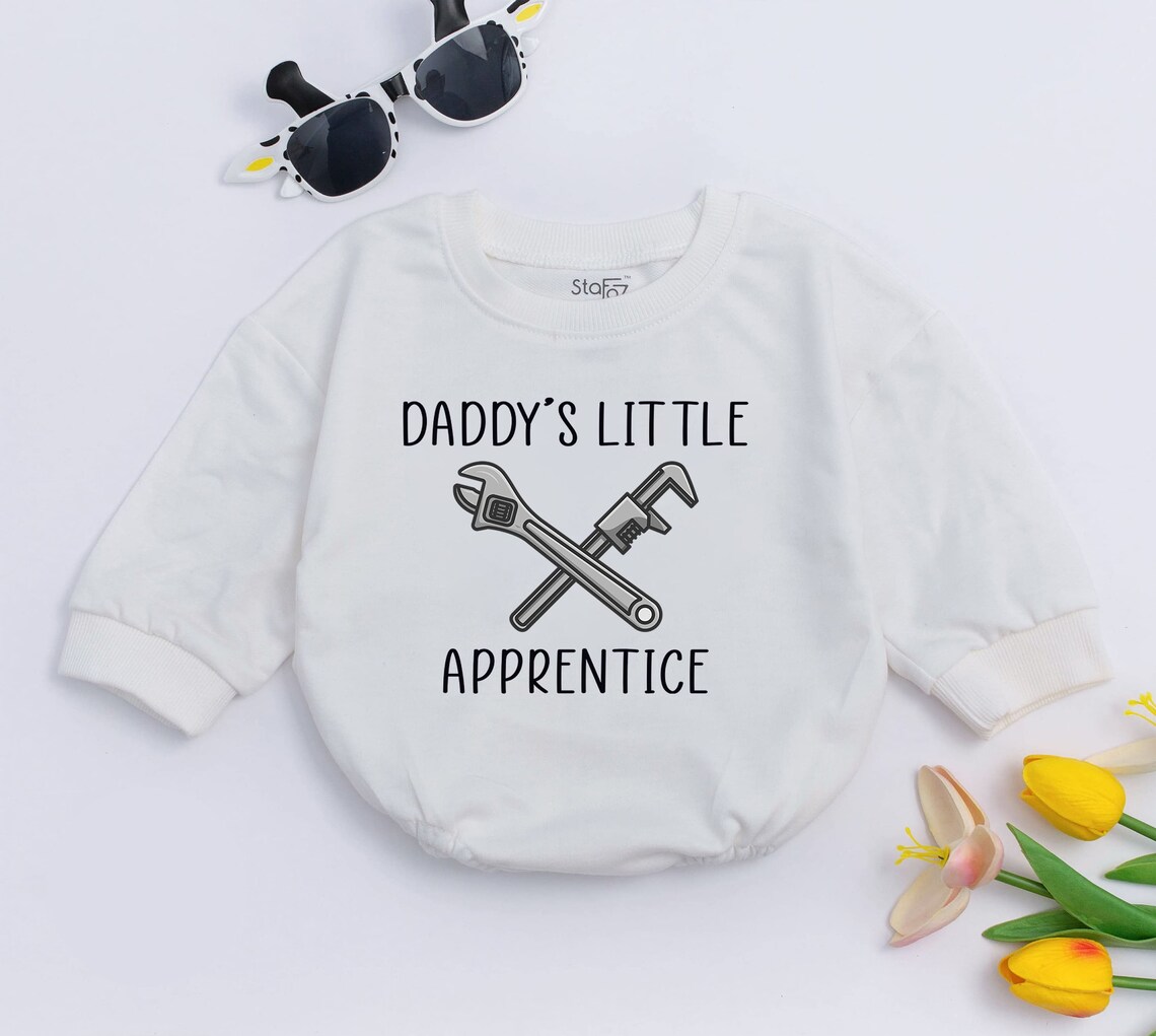 Daddy's Little Apprentice Baby Romper, Plumber Baby Gift, Union Baby ...