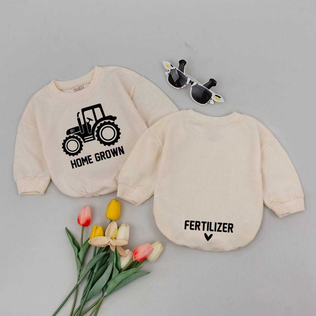 Home Grown Baby Romper, Fertilizer Baby Bodysuit, Funny Baby Gift, Baby ...