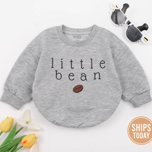 Little Bean Baby Romper, Coffee Baby Romper, Little Bean Romper, Unisex ...