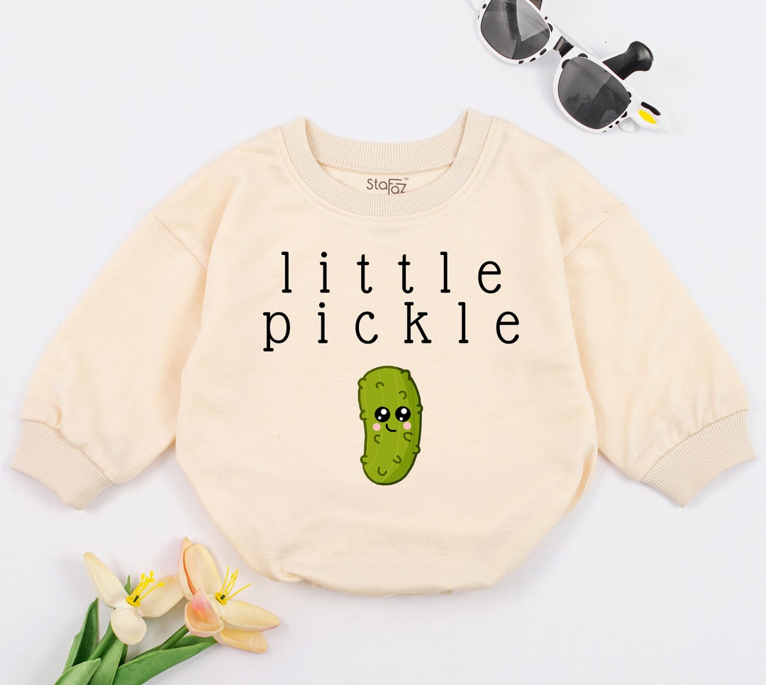 Little Pickle Romper, Little Bodysuit, Cute Bodysuit Baby, Cute Pickle ...