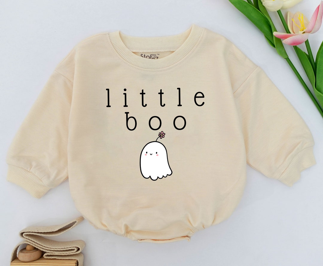 Little Boo Baby Romper, Bubble Romper, Toddler Baby Halloween Bodysuit ...