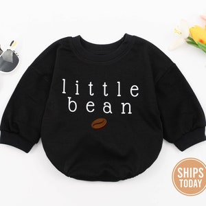 Little Bean Baby Romper, Coffee Baby Romper, Little Bean Romper, Unisex ...