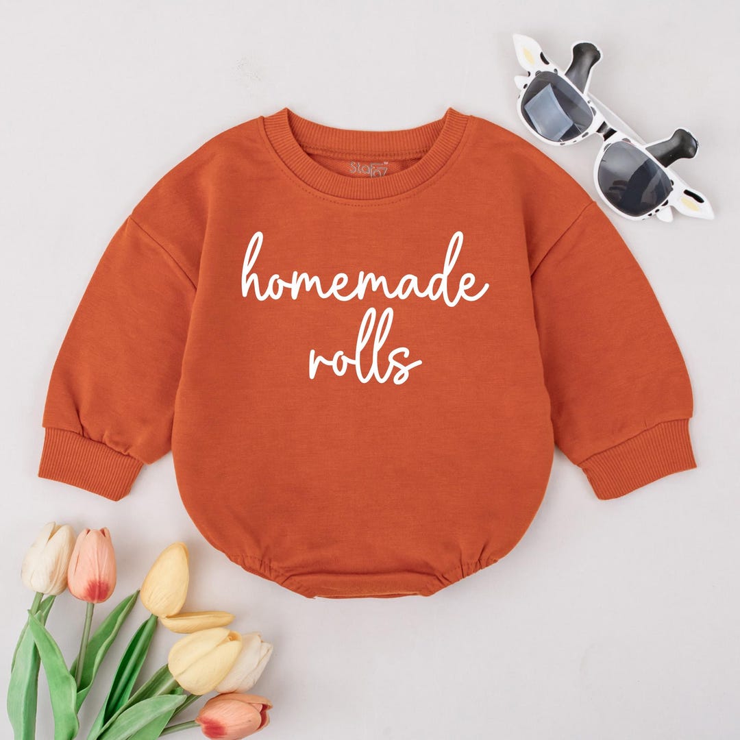 Homemade Rolls Retro Natural Baby Romper, Retro Fall Toddler Sweater ...
