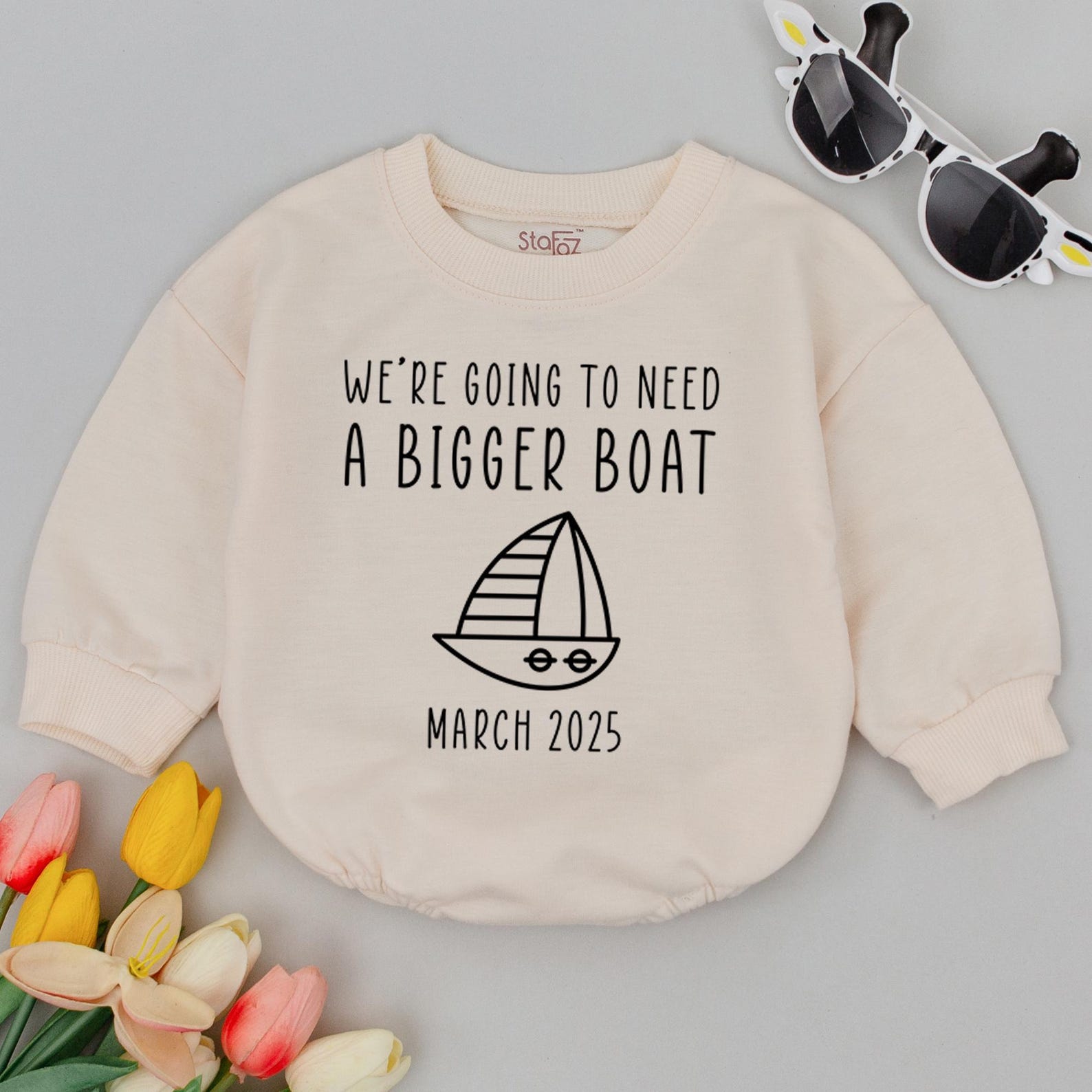 We’re Going to Need a Bigger Boat Baby Romper, Boat Pregnancy ...
