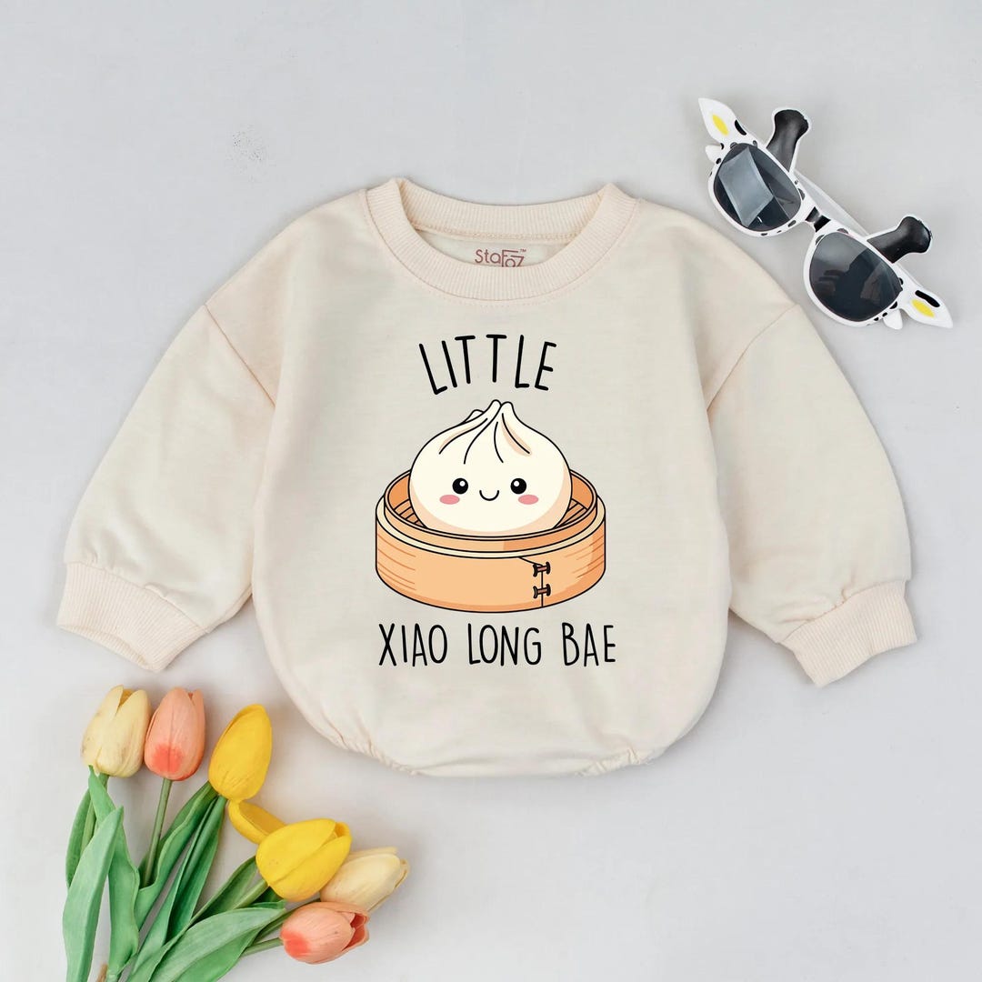 Little Xiao Long Bae Bubble Romper, Food Baby Outfit, Cute Bodysuit ...