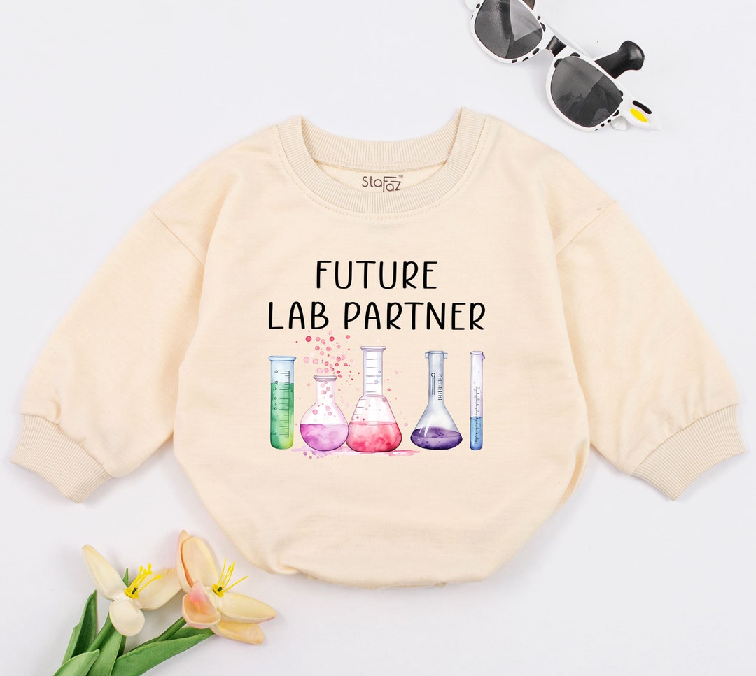 Future Lab Partner Baby Romper, Science Baby Gift, Future Scientist ...