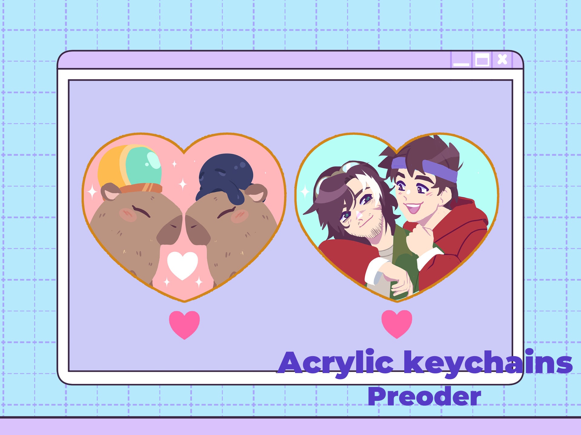 Heart Keychain Qsmp - Etsy