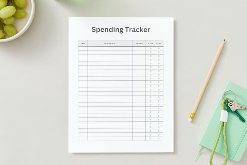 Printable Spending Tracker, Template, Finance Tracker, Budget Planner ...