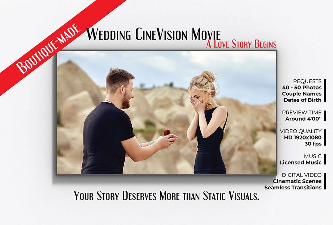 Personalized Pre-wedding Photo Slideshow Video – Couple’s Love Story ...