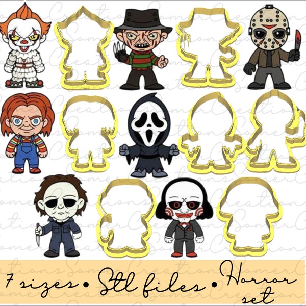 Horror Characters Stl - Etsy