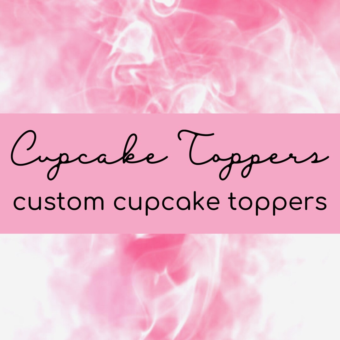 Custom Cupcake Toppers Birthday Toppers Cake Toppers Custom Sports