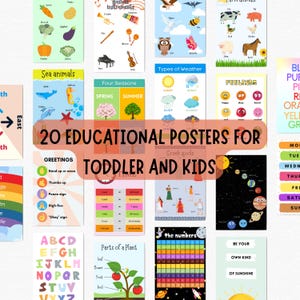 Educational Poster Printable | Fun & Colorful Learning Chart for Kids ...