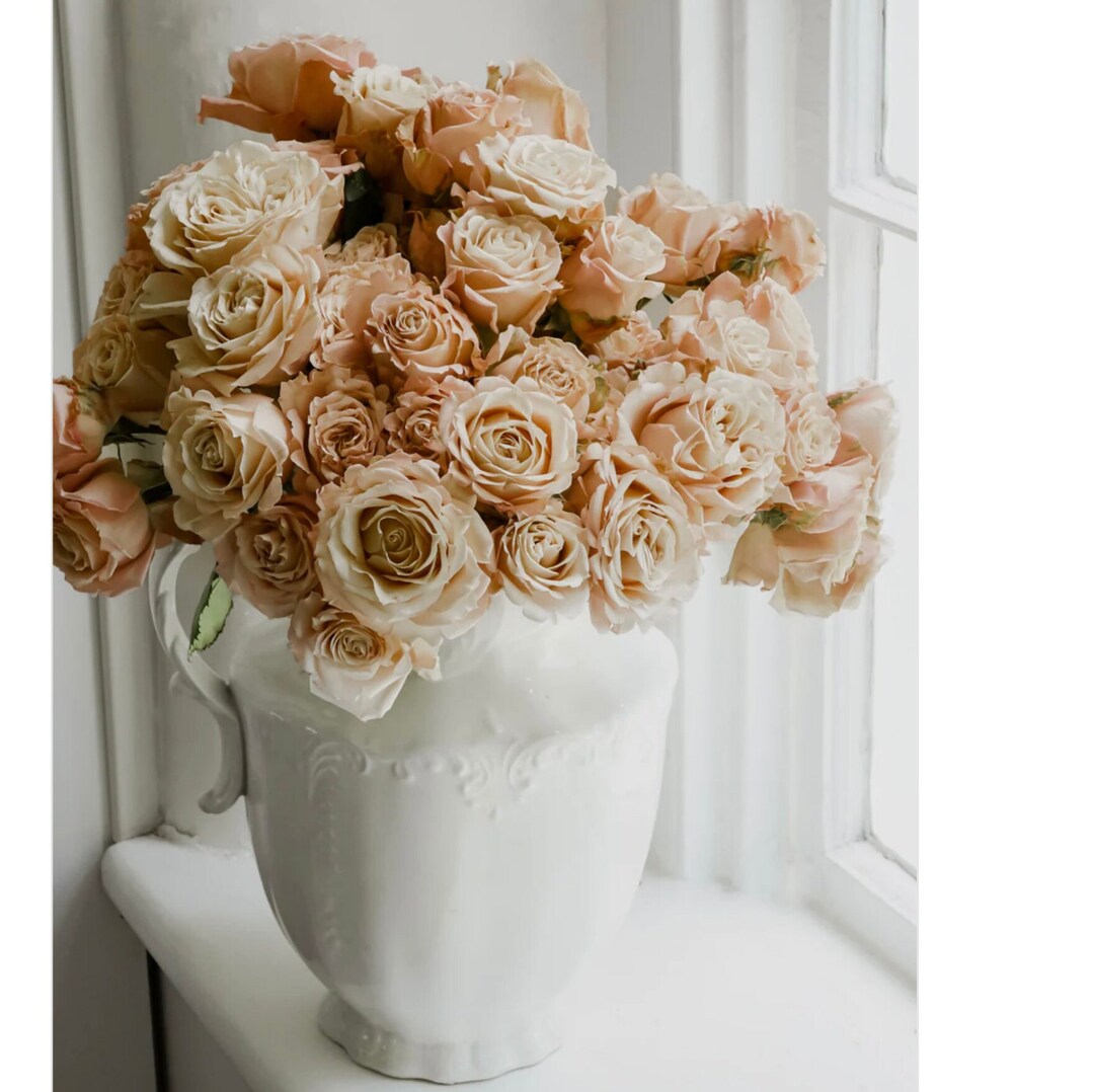 Deluxe & Princess Garden Roses Sahara Sensation Spray in Tan Bridal ...
