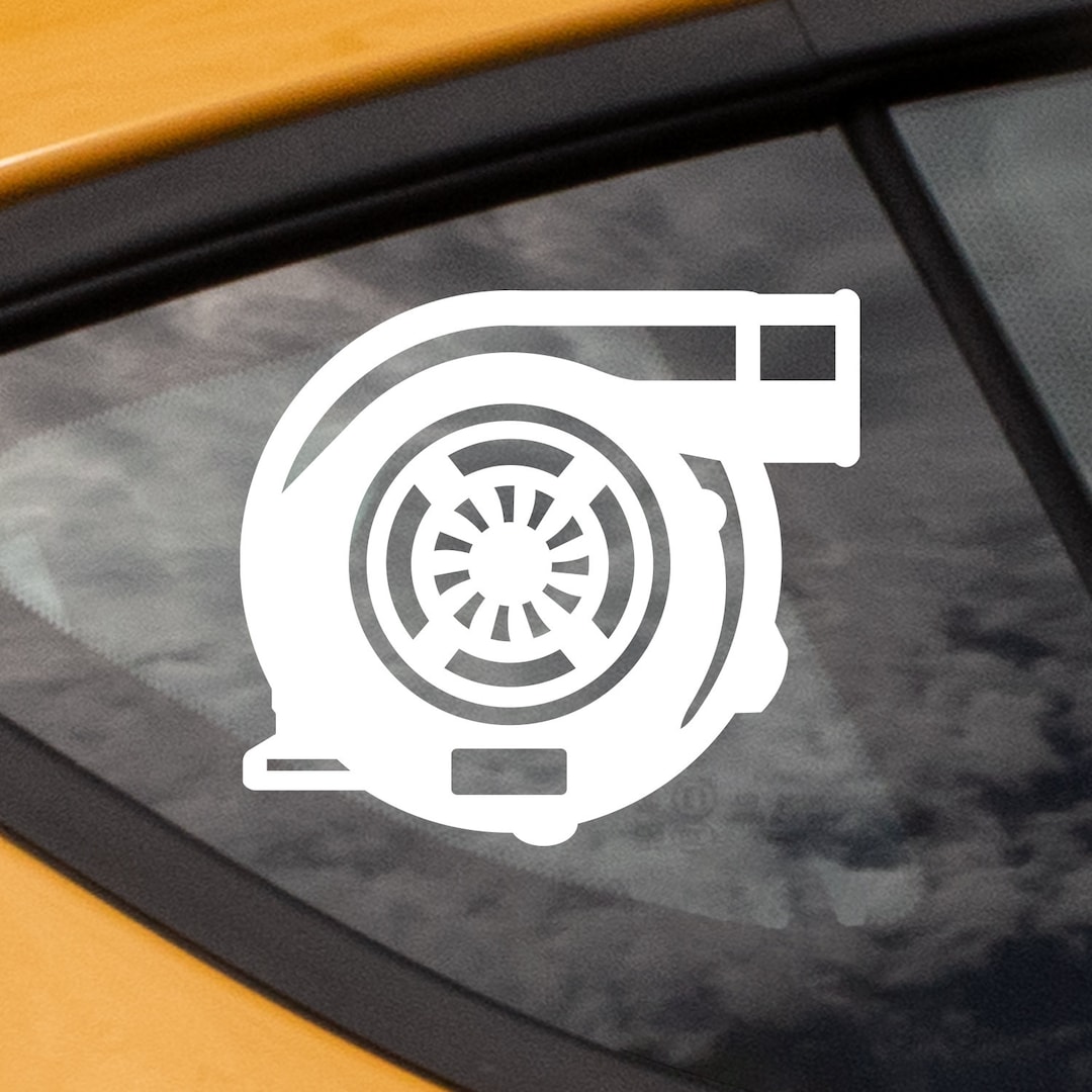 Turbocharger Tuner Car Enthusiast Decal, Weatherproof, Gloss and ...