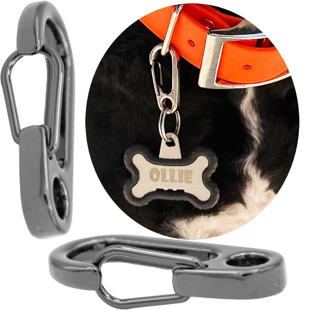 Pet Tag Clips Quick Release Carabiner for Dog and Cat Collars - Switch ...