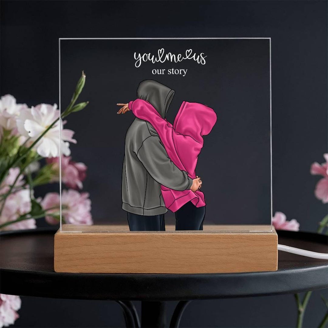 Engagement Personalized Acrylic Plaque Gift for Couple Fiancé Fiancée ...