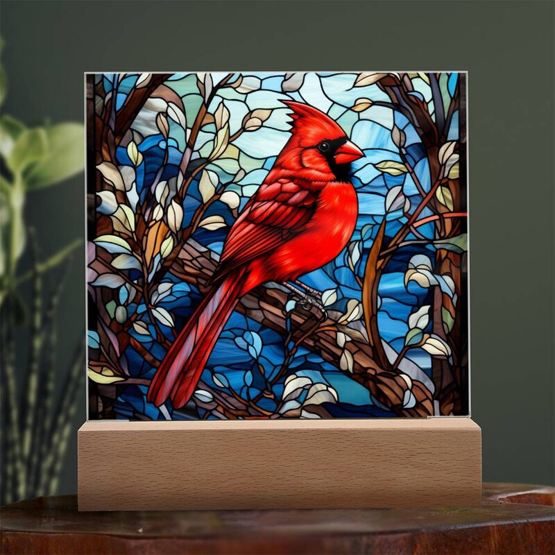 Red Cardinal Lamp - Etsy