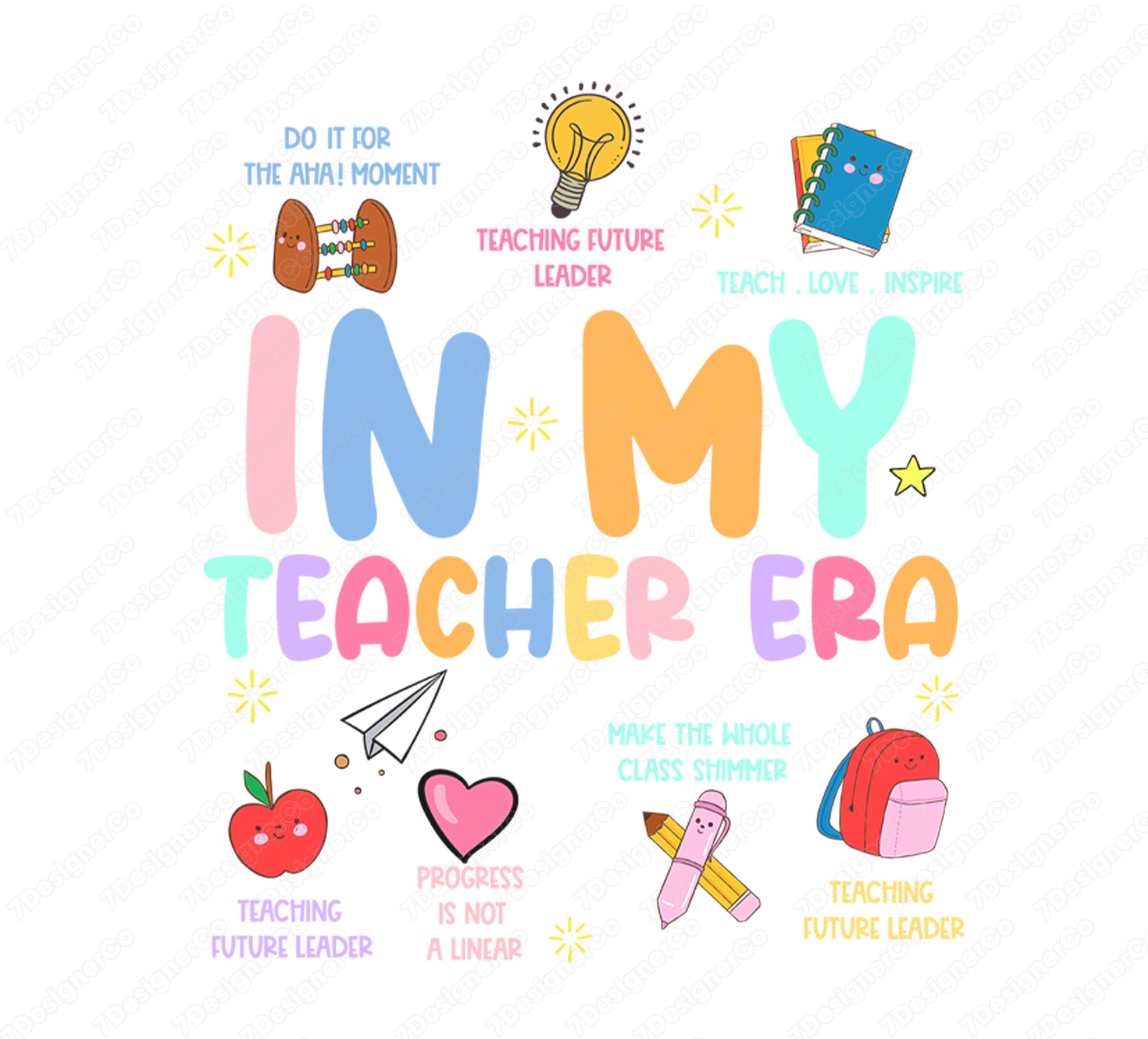 In My Teach Era PNG, Back to School PNG, School PNG, First Day of ...