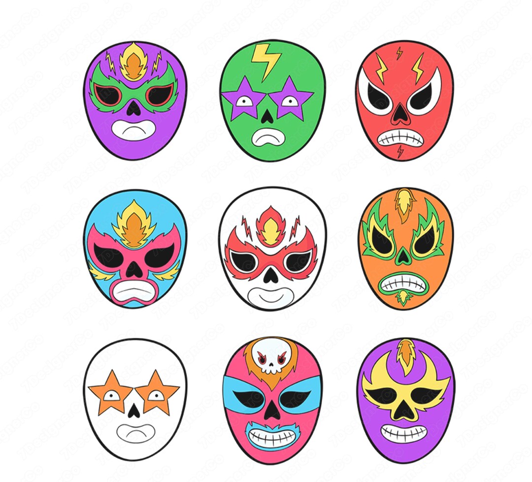 Lucha Libre Masks PNG: Mexican Wrestling, Cinco De Mayo (digital ...