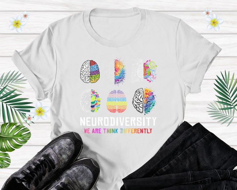 Neurodiversity Brain Art PNG: Autism Awareness Design (digital Download ...